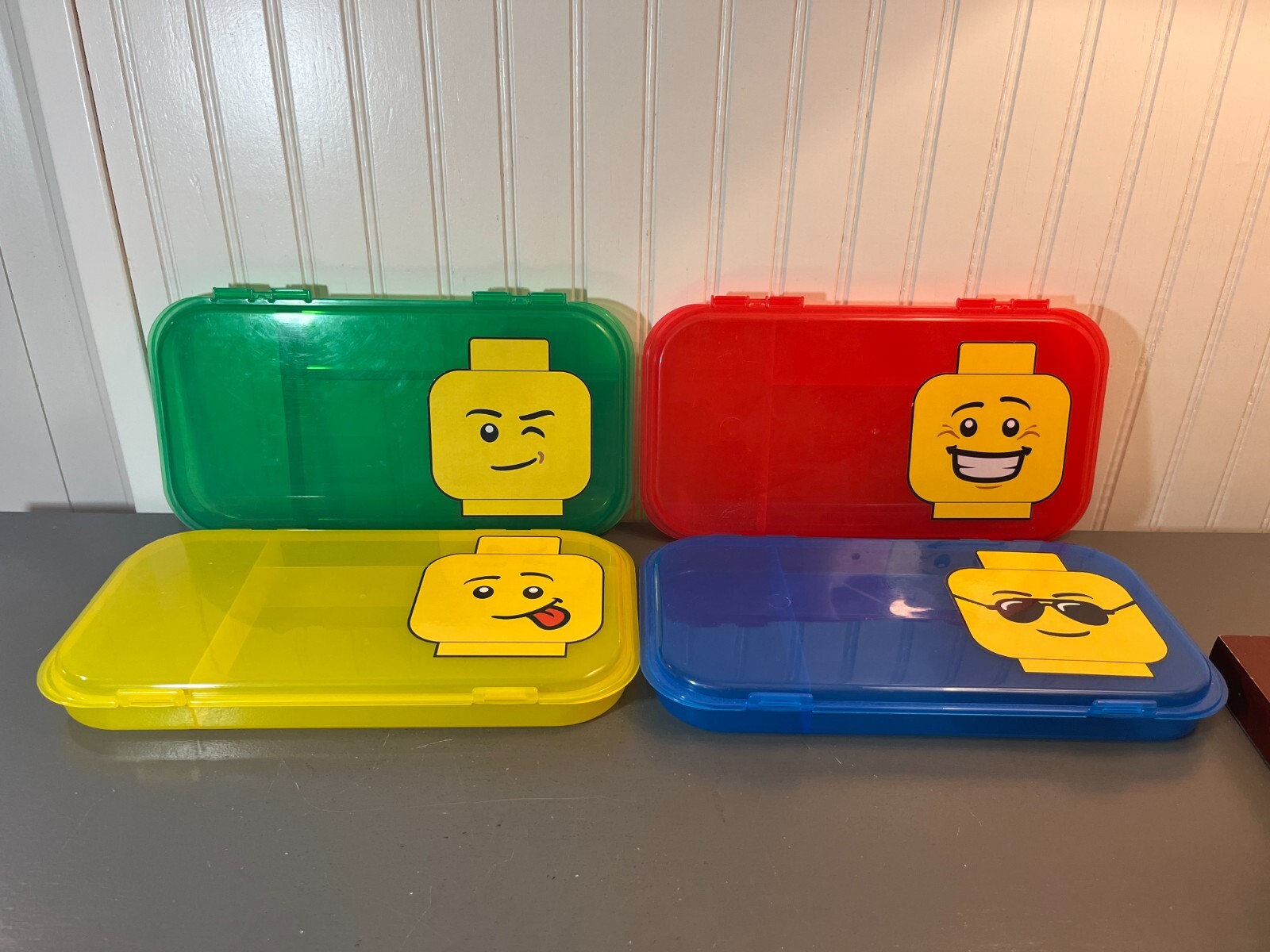 LEGO - Lot of 4 Minifigure Cases Containers - Travel Bin - ALL ...