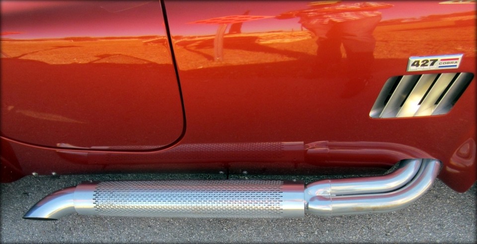 Chrome Sidepipe Heat Shields Shelby Cobra 427 Replica Kit Car Side ...