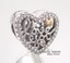 LOVE YOU SCRIPT Genuine PANDORA Silver/14K GOLD Valentine HEART Charm ...