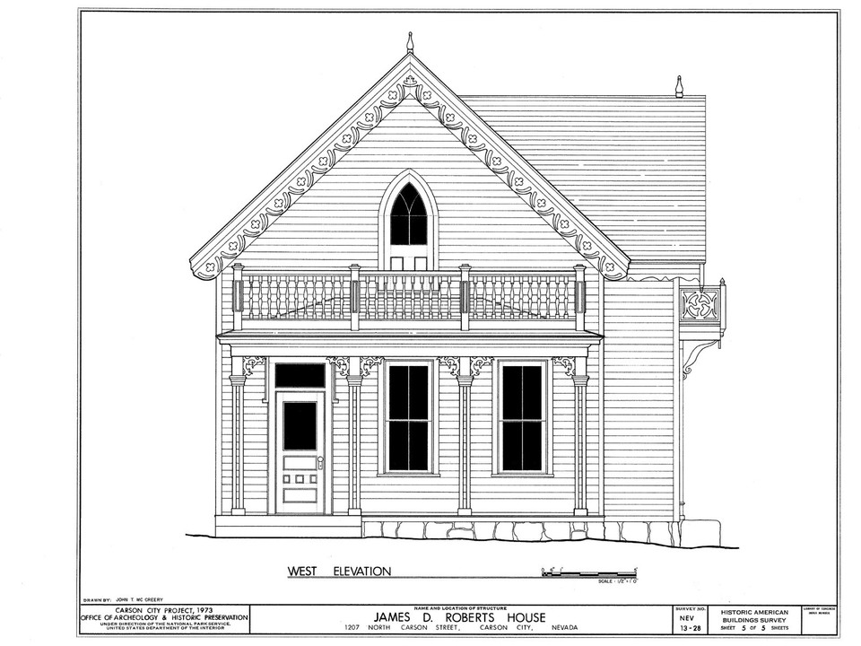 Carpenter Gothic 2 bedroom home, wood details pure Americana, printed ...