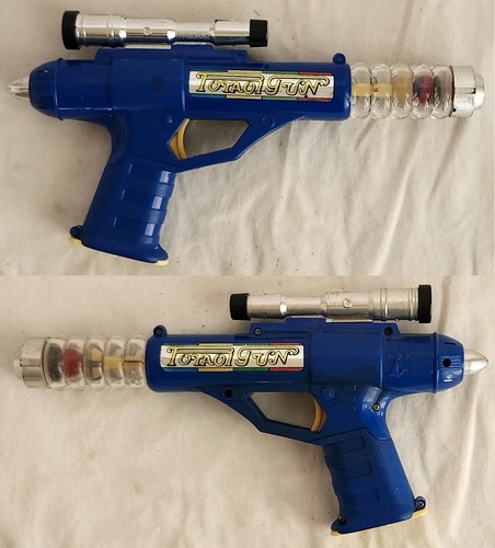 VINTAGE SPACE GUN w/ SCOPE-EXTREMELY RARE CHILI TOYS, TAIWAN-BATTERY ...