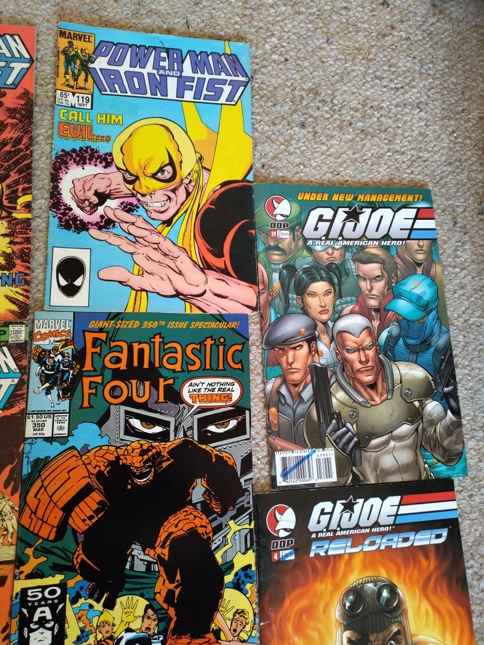 Marvel Comic Lot Power Man Luke Cage Bulk Vintage Gi Joe Avengers ...