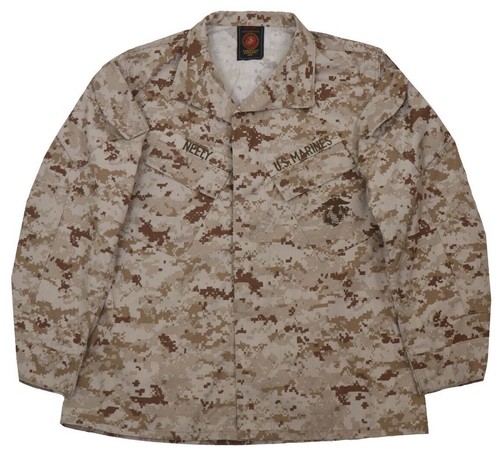 US Marine Corps MCCUU Desert Marpat Blouse Jacket Combat Frog Top USMC ...