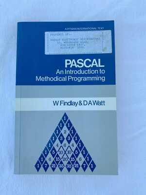 Pascal – An Introduction to Methodical Programming – W Findlay & D Watt – Pitman | eBay
