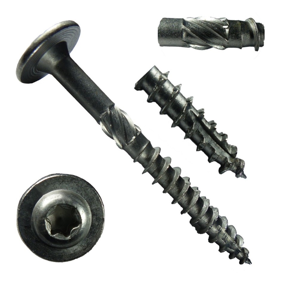 STAINLESS STEEL CONSTRUCTION LAG SCREWS SCTX: T30 Torx / Star Drive ...