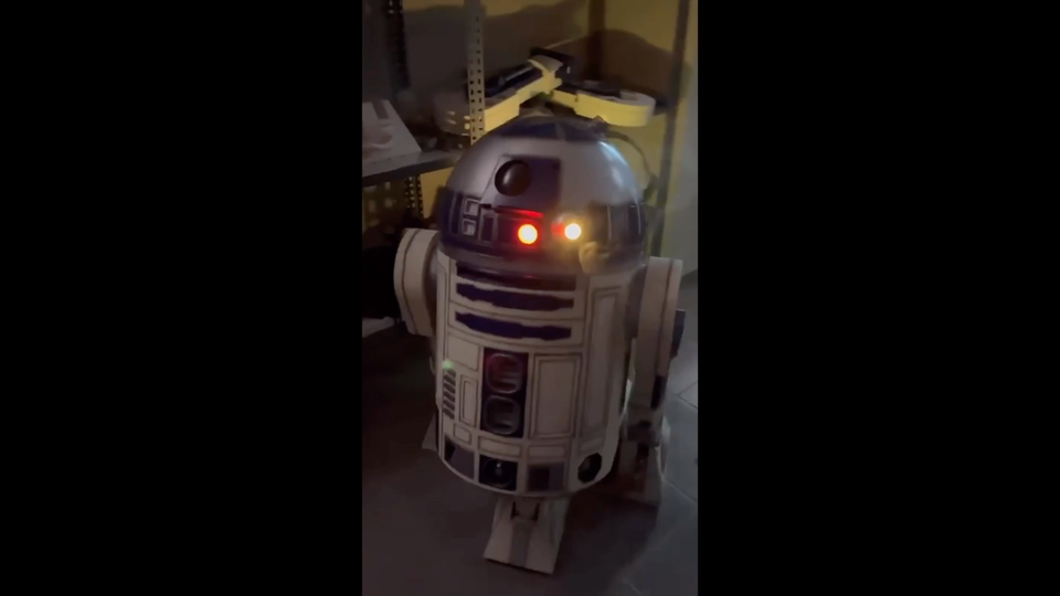 Custom R2-D2 Life Size Statue - Fully Finished Statue with Light ...