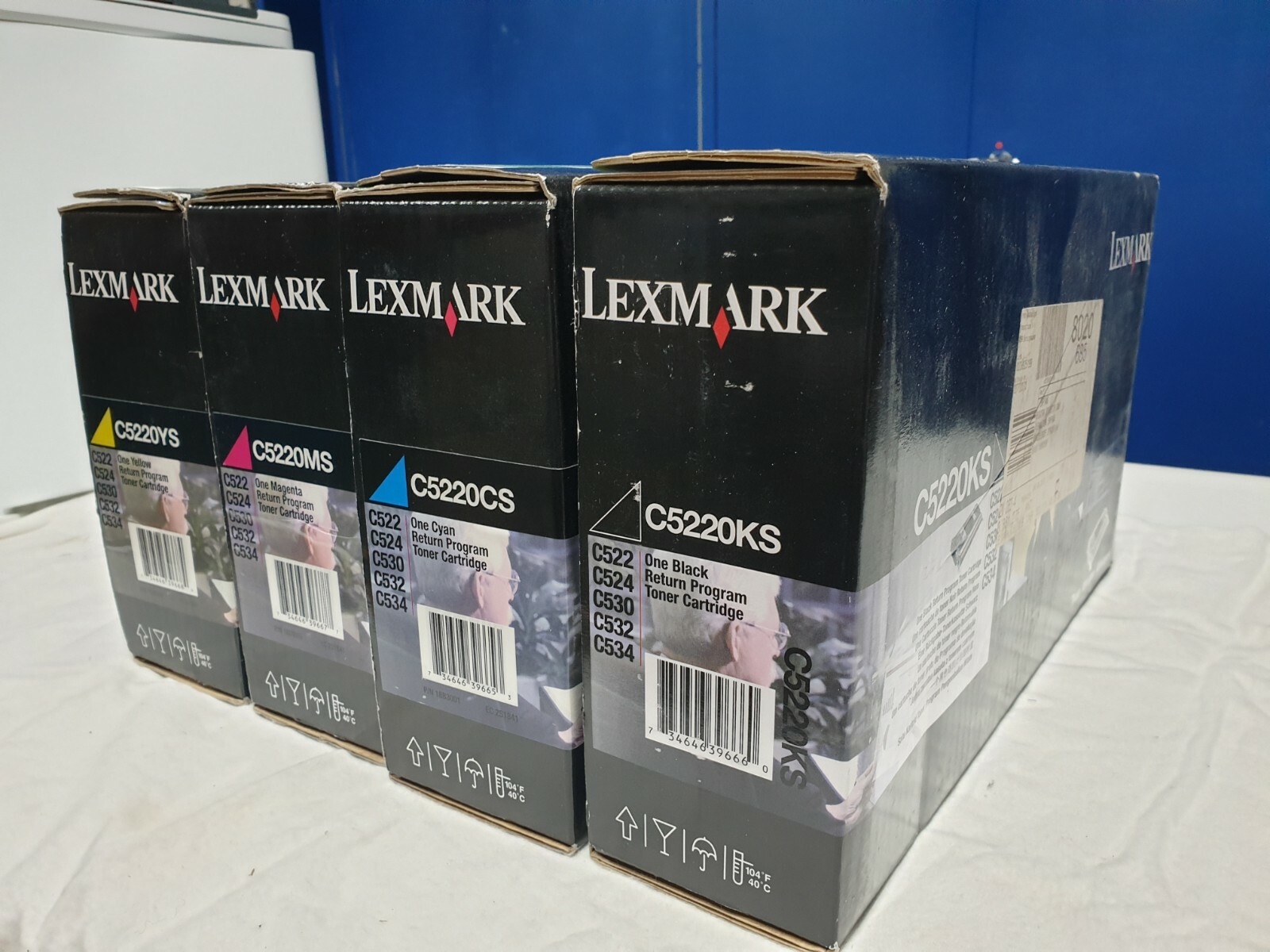 4 Lexmark Toner C522 C524n C532n C534n / C5220KS C5220CS C5220MS ...