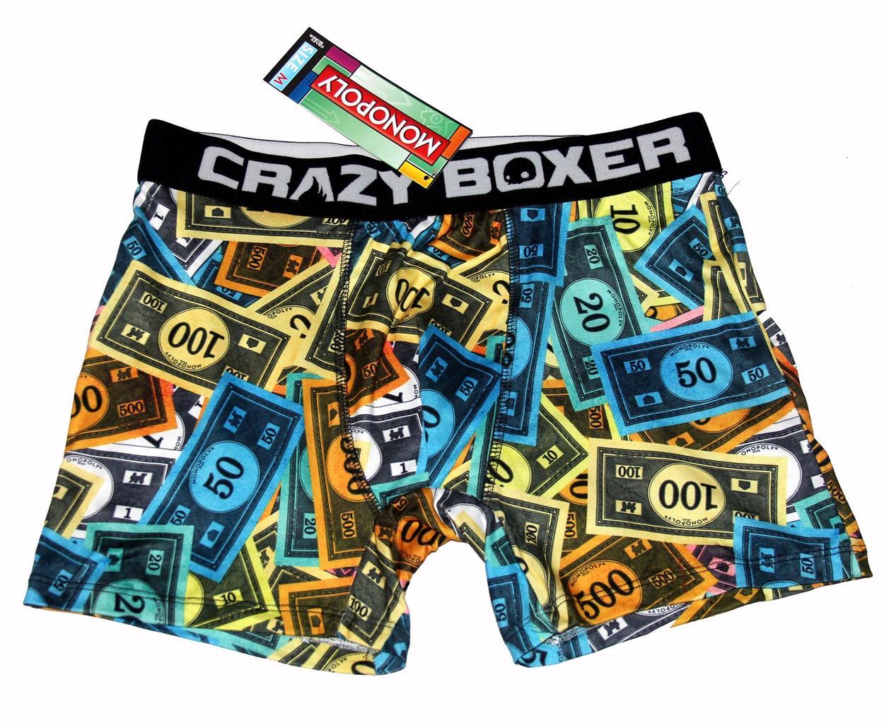 Crazy Boxer MONOPOLY Board Game All Dimensions Money Boxer Briefs Men's ...