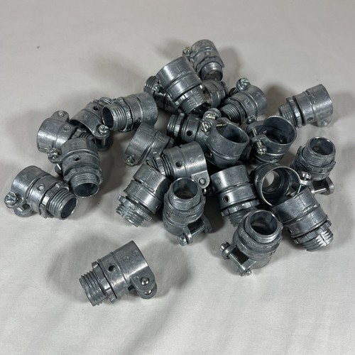 Pack of 25 Bridgeport 407-DC2 1/2" Greenfield Connector (No Box) | eBay