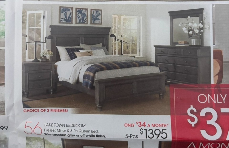 🔥 Beautiful & Sturdy Rooms To Go Bedroom Set – Wire-Brushed Grey w ...