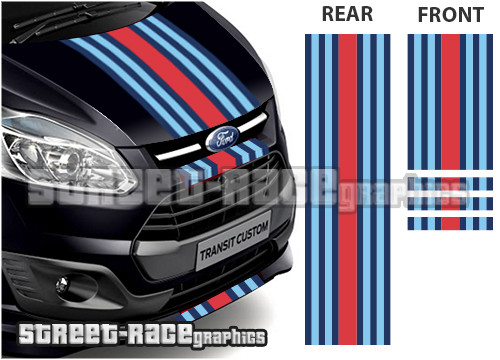 Ford Martini OTT003 Transit Custom racing stripes vinyl graphics ...