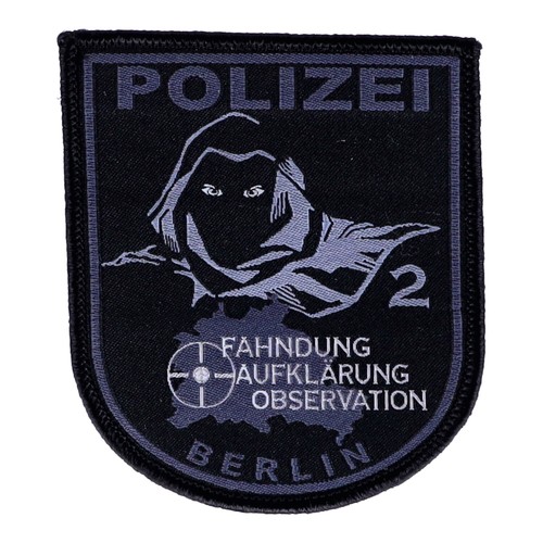 Abzeichen Patch Polizei Berlin MEK Mobiles Einsatzkommando FAO 2 grau ...