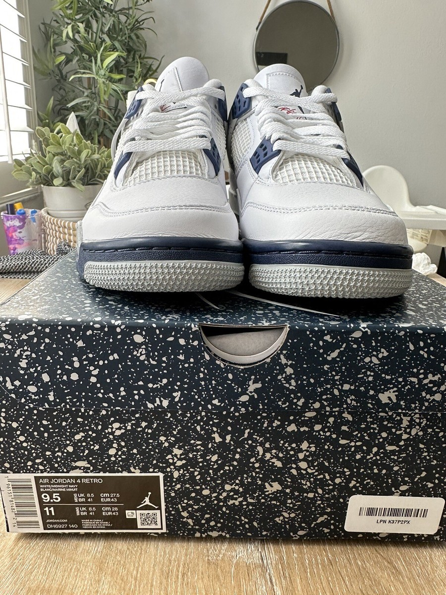 Air Jordan 4 Retro Midnight Navy Size 9.5 DH6927-140 DS | eBay Air Jordan 4 Retro Midnight Navy Size 9.5 DH6927-140 DS | eBay