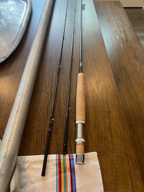Rare Orvis "All Rounder" Graphite Fly Rod. 8'3" 2 1/2 oz. 7wt. Metal ...