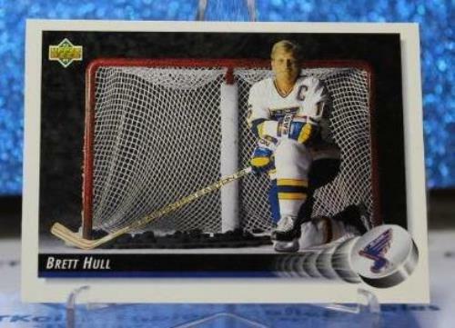 BRETT HULL # 29 UPPER DECK 1992-93 ST. LOUIS BLUES NHL HOCKEY TRADING ...