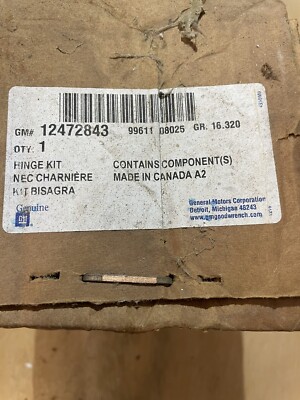 GMC Door Hinge Front Left 12472843 | OE | Silver | Steel | GENUINE GM ...