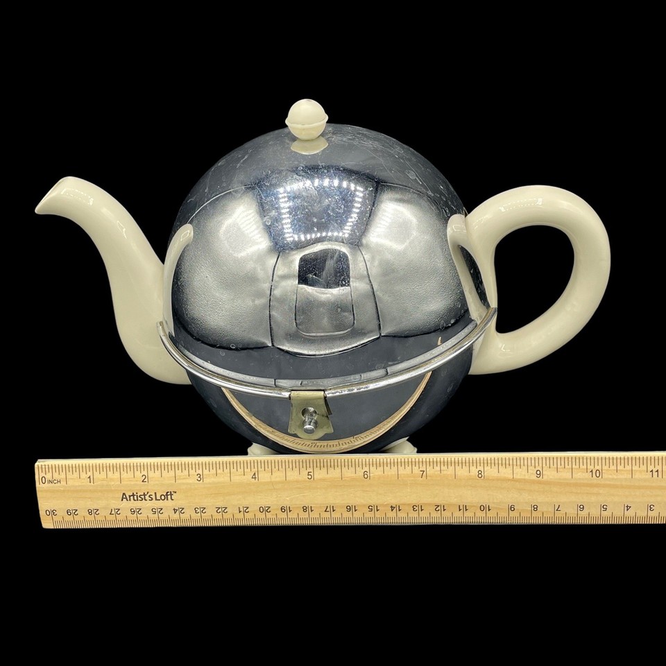 VTG Everhot PBB Mid Century Coffee Pot Tea Pot Creamer Sugar Chrome ...