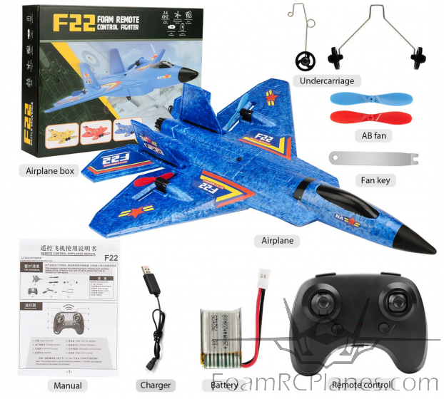US F-22 Raptor Fighter Jet Remote Control Glider Plane, Ready to Fly ...