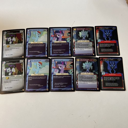10x My Little Pony MLP CCG TCG FOIL Card Cards Lot #f With Duplicates ...