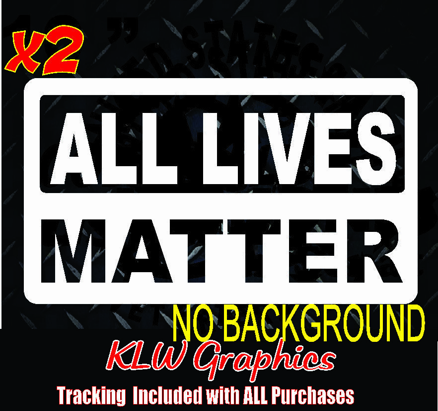 All Lives Decal Sticker Military Veteran Vet Armed Forces POW Freedom ...