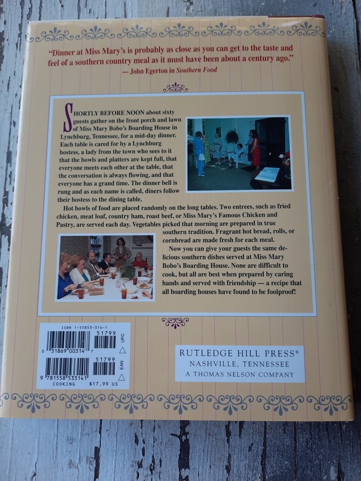 Miss Mary Bobo's Boarding House Cookbook Hardcover | eBay