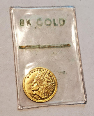 $10 dollar AMERICANA GOLD TOKEN ITALY RARE SMALL IN ORIGINAL PACKING ...