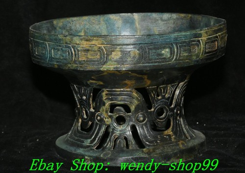 8" Old China Dynasty Bronze Ware Palace Beast Pattern Candle Holder Candlestick | eBay