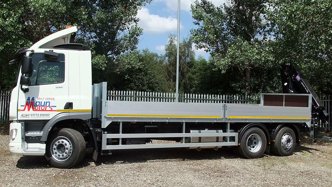 Crane Lorry HIRE - 26 ton Dropside Rear Mount Hiab/HMF Truck Loader ...