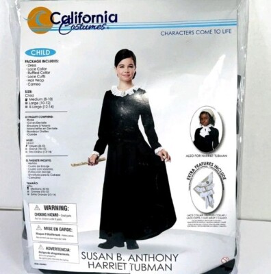 Girl 10-12 Susan B Anthony Harriet Tubman Olden Day Book Week Costume ...