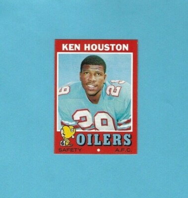 1971 Topps #113 Ken Houston Houston Oilers Rookie Football Card NM app ...