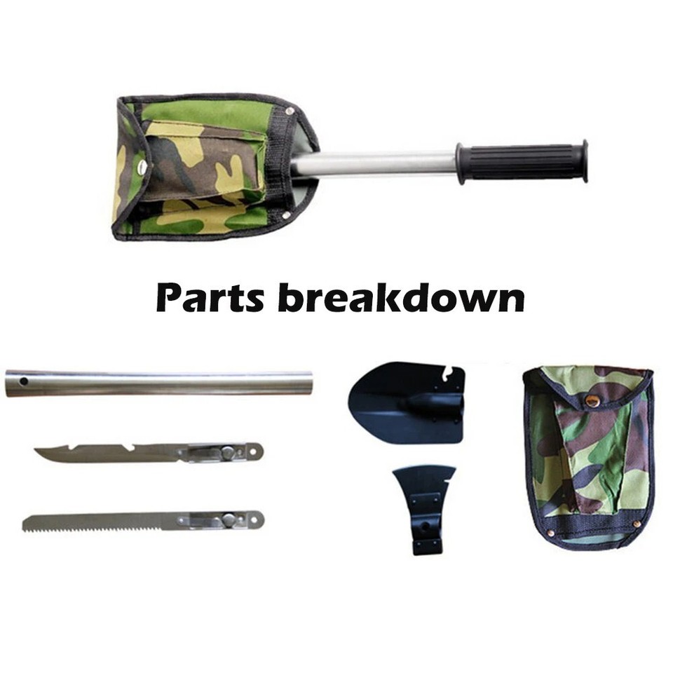 Emergency Camping Tool Kit Multi Survival Set Axe Shovel Knife Hand Saw ...