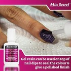 Mia Secret Set of 0.50 Oz Brush On Clear Resin and Strong Jet Glue ...