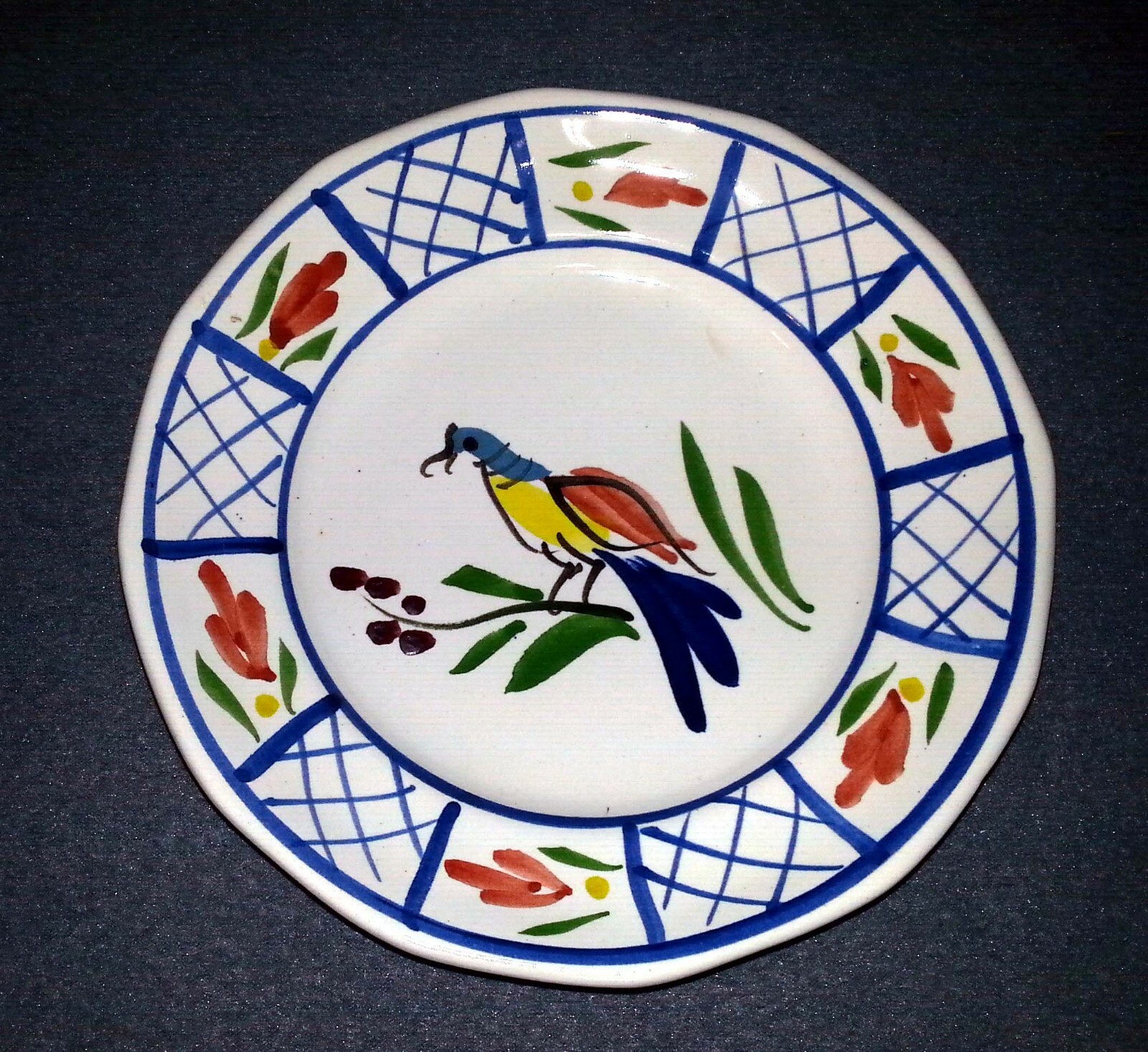 B. Stebner Pottery - Bread & Butter Plate (Bird - 97) - 7 1/2" diameter ...