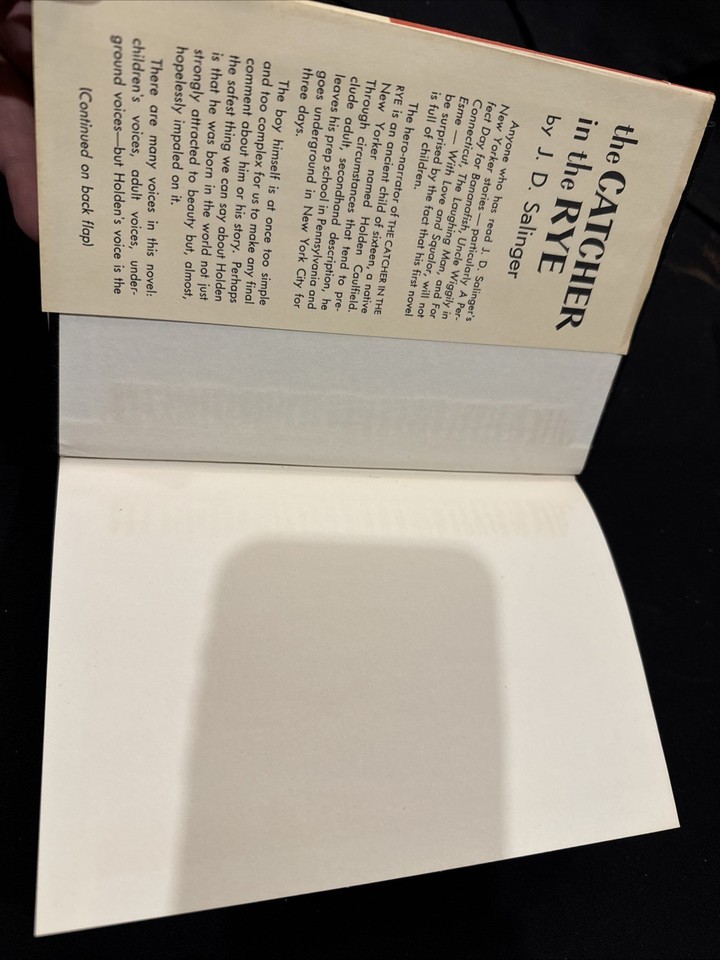Catcher in the Rye / J.D. Salinger 1st Book Club Edition 1951 Beautiful ...