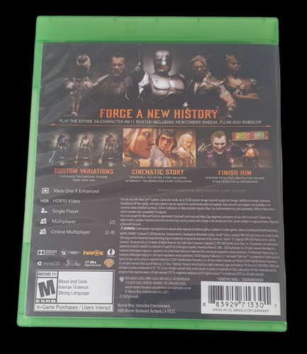 Replacement Case (NO GAME) Mortal Kombat 11 Aftermath Kollection Xbox ...