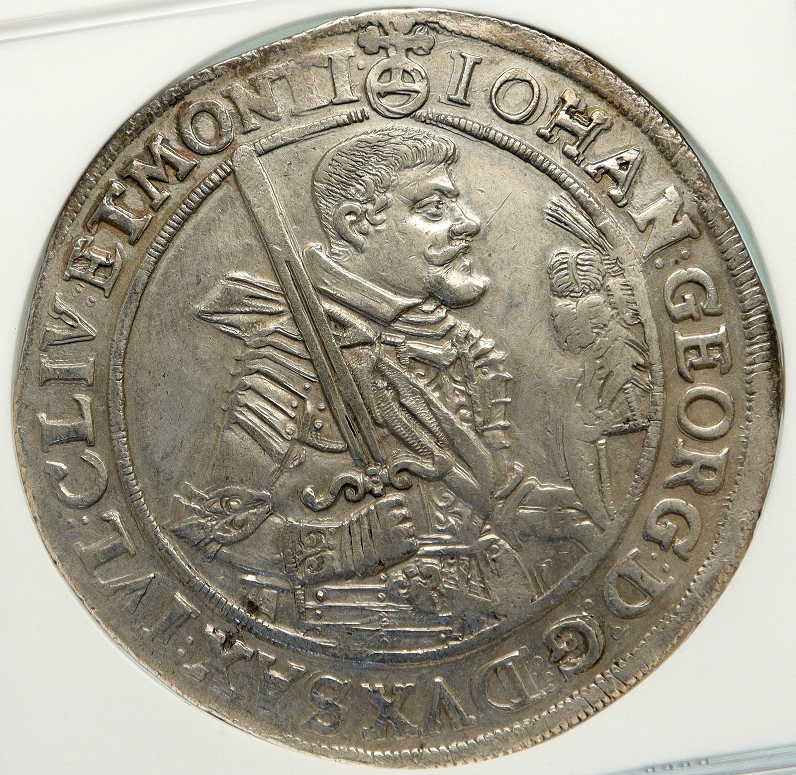1626 HI GERMANY German States SAXONY John George I Silver Taler Coin ...