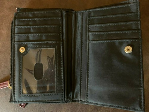 Nicole Miller womens wallet, brick red, 16 pocket | eBay