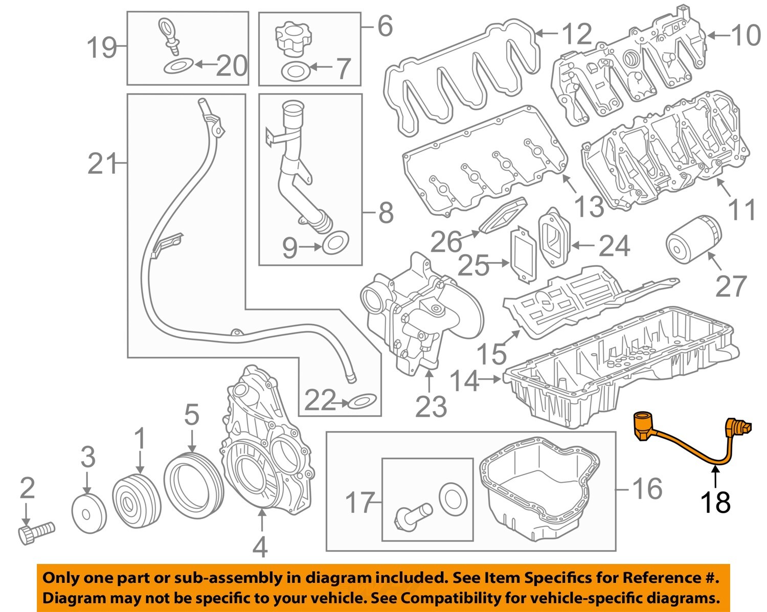 DURAMAX DIESEL LOW OIL SENSOR NEW GM 97328879 | eBay