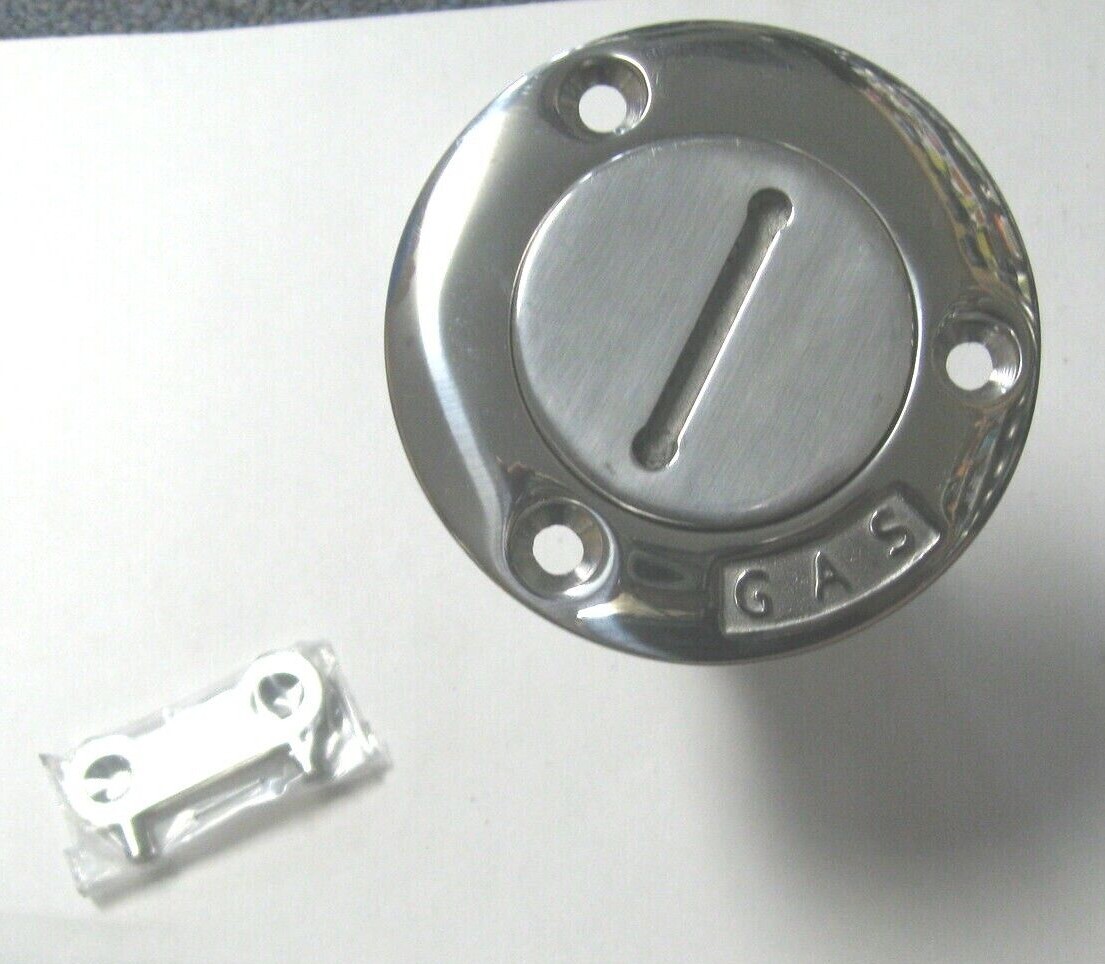 Marine,Boating, Gas Cap Deck Fill Plate, Cast 316 Stainless Steel 85 ...