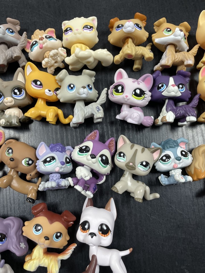 LPS Collectable Cats and Dogs Random Bag,Random 5pcs lps Toys +7pcs ...