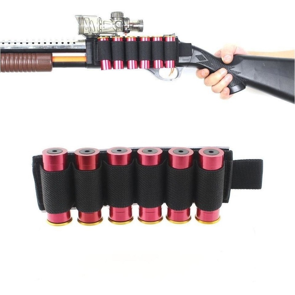 2X Tactical 6 Rounds 12/20GA Gauge Shotgun Shell Holder Gun Ammo ...