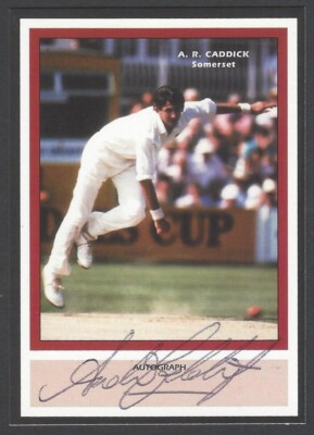 AOP CRICKET SIGNED collector card Andrew Richard Caddick, England ...