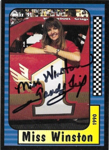 Sandi Fix signed 1991 MAXX #168 NASCAR MISS WINSTON 5 | eBay