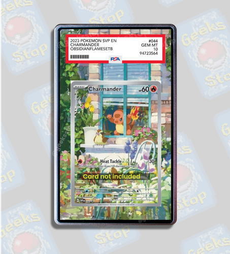 Charmander PSA CGC Beckett | Extended Art Display Case for Pokemon Card ...