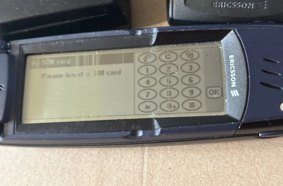 2001 Ericsson R380s - GSM 2G Phone / PDA (Blue) + CDW-10 Desk Cradle ...