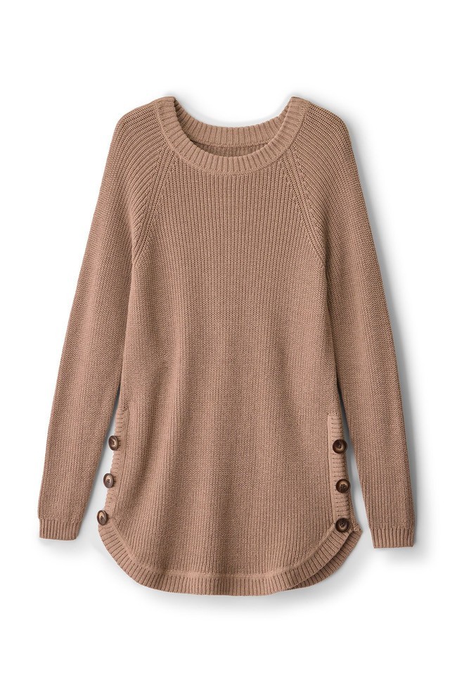 Soft Surroundings Shaker Side Button Sweater 3 Colors & All Size | eBay