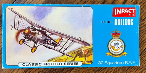 Lot of 2 1/48 Vintage Bristol Bulldog British Biplanes Inpact & Pyro ...