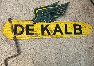 VINTAGE DeKalb Flying Ear of Seed Corn Farm Advertising Weathervane ...