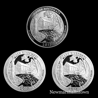 2017 S+S+S Ozark Riverways National Parks Silver Clad Enhanced Mint ...
