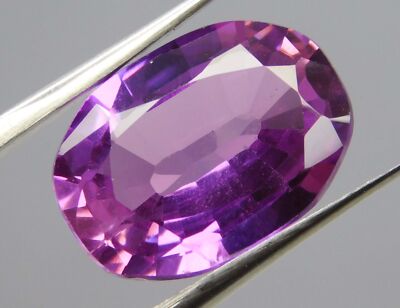 8.21 Ct CERTIFIED Natural Taaffeite Purple Oval Cut Ring Size Loose ...